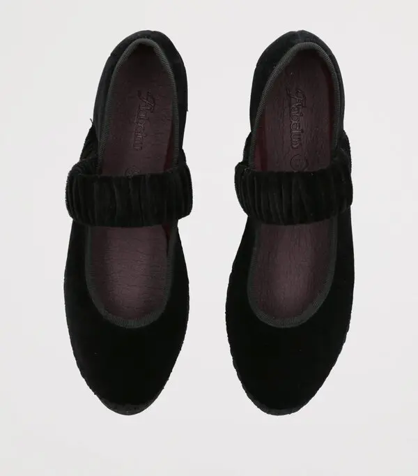FLABELUS Velvet Mafalda Espadrilles - Black