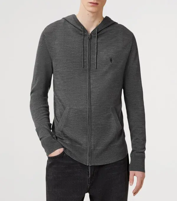 ALLSAINTS Merino Wool Mode Hoodie