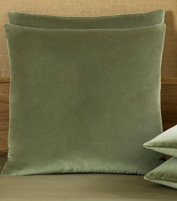 Frette Luxury Velvet Cushion Cover - Green