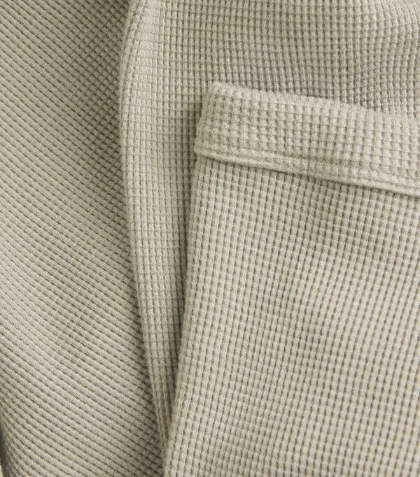 AGOLDE Cotton-blend Payson Waffle T-shirt - Grey