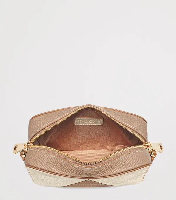 ASPINAL OF LONDON Leather Camera Bag - Neutral