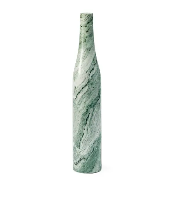 POLSPOTTEN Marble Heritage Bottle Candle Holder - Green