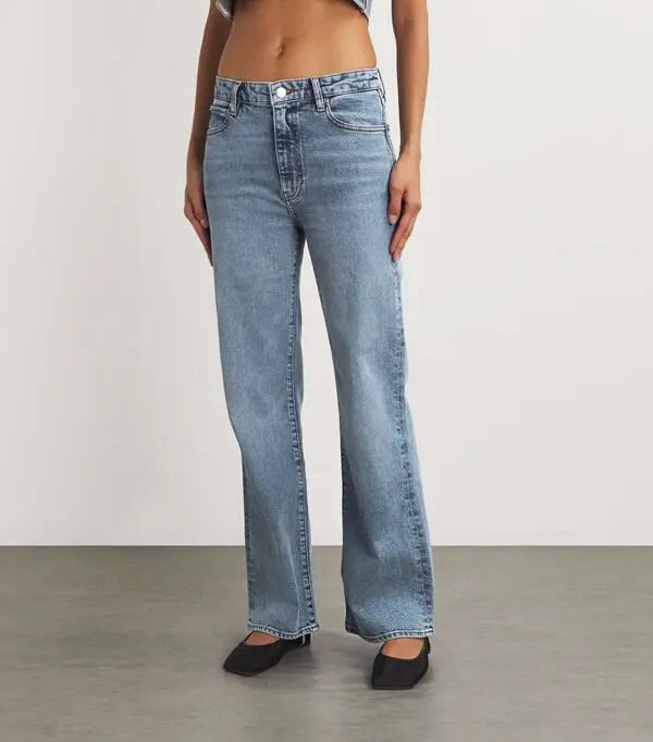 FRAME The Pixie Arrow Bootcut Jeans - Navy