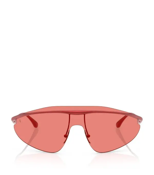 FERRARI Metal Irregular Sunglasses - Red