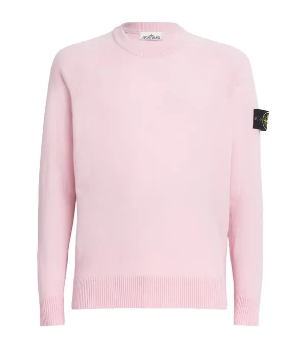 Stone Island Virgin Wool Sweater - Pink