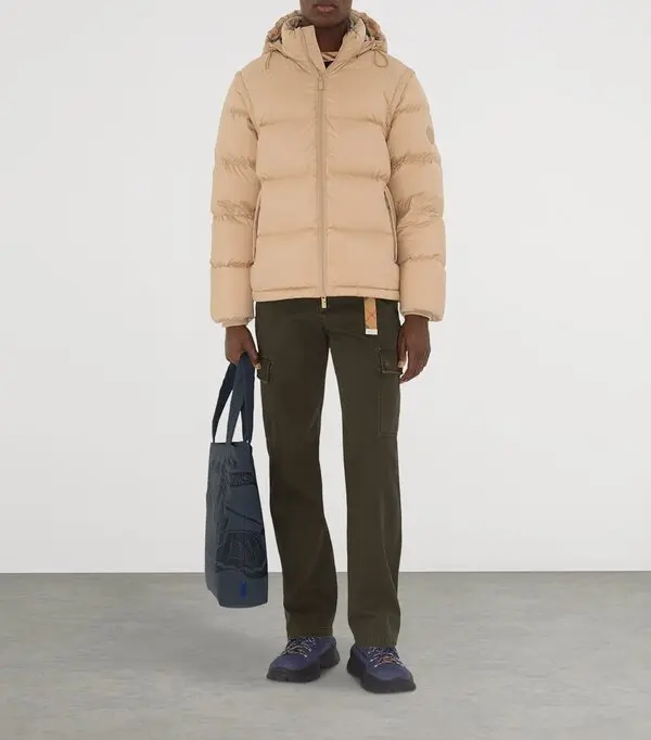 Burberry Detachable-sleeve Puffer Jacket - Beige