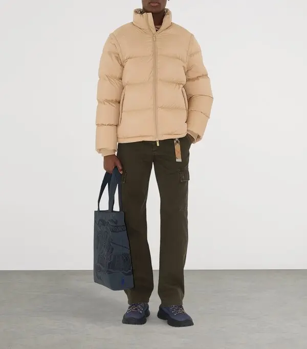 Burberry Detachable-sleeve Puffer Jacket - Beige