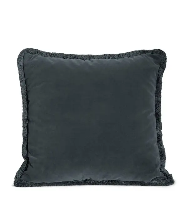 SOHO HOME Velvet Margeaux Cushion - Grey