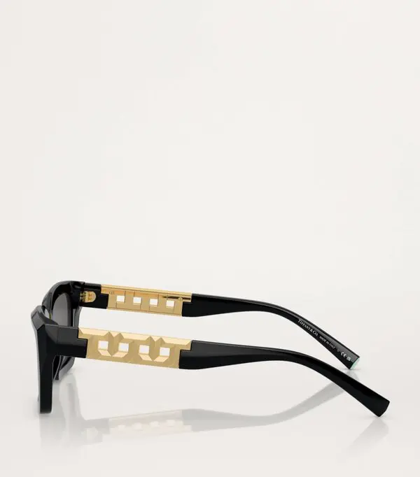 Tiffany & Co. Acetate Rectangle Sunglasses - Black