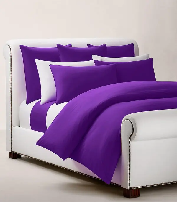 Ralph Lauren Cotton Super King Duvet Cover - Purple