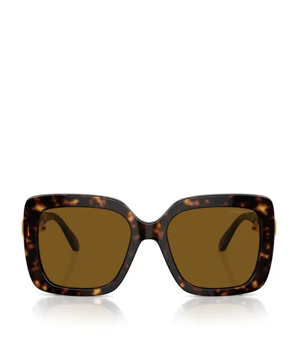 SWAROVSKI Square Sk6001 Sunglasses - Brown