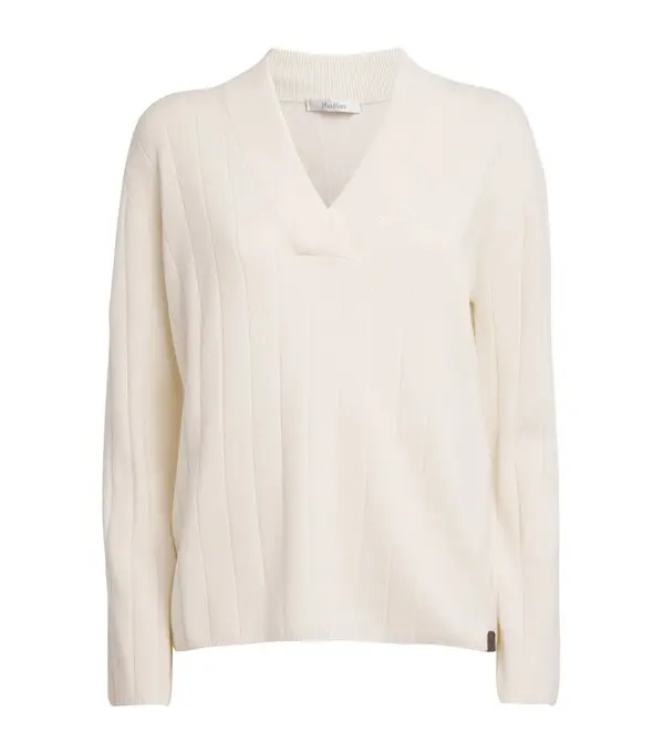 Max Mara Cashmere V-neck Pullover