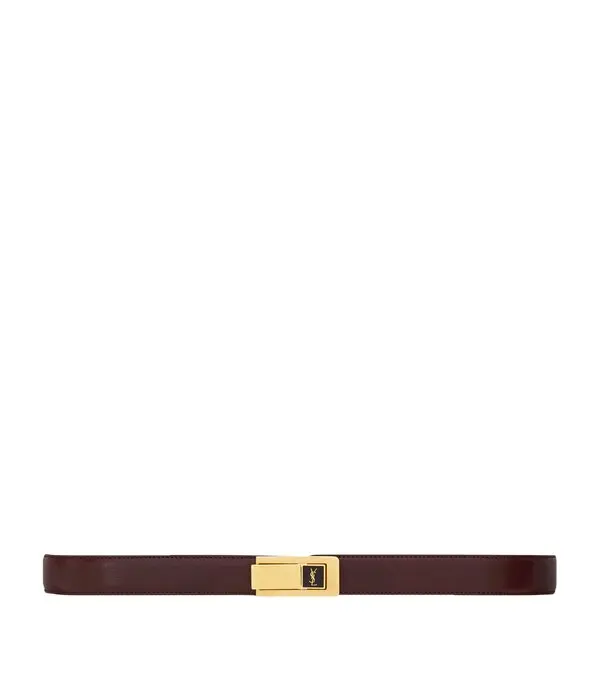 Saint Laurent Leather Charniere Belt - Pink