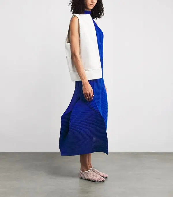 Issey Miyake Fold Pleats Maxi Dress