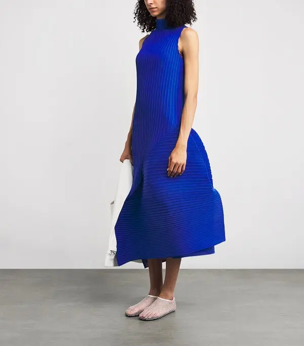 Issey Miyake Fold Pleats Maxi Dress