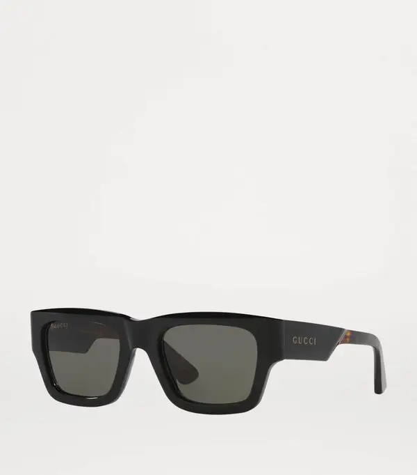 Gucci Rectangular Frame Sunglasses - Black