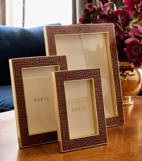Aerin Leather Classic Photo Frame