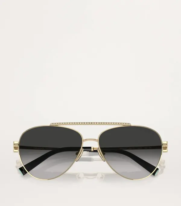 Tiffany & Co. Acetate Sunglasses - Gold