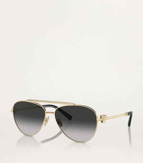 Tiffany & Co. Acetate Sunglasses - Gold