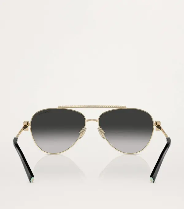 Tiffany & Co. Acetate Sunglasses - Gold