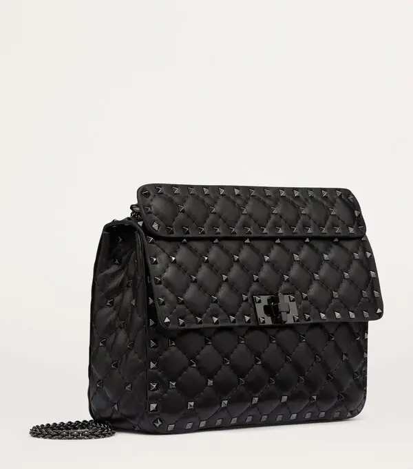 Valentino Garavani Leather Rockstud Spike Shoulder Bag