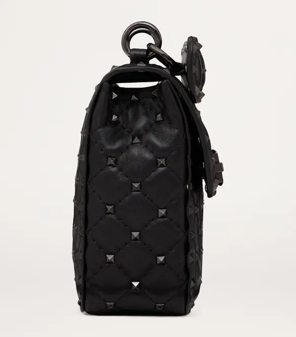 Valentino Garavani Leather Rockstud Spike Shoulder Bag