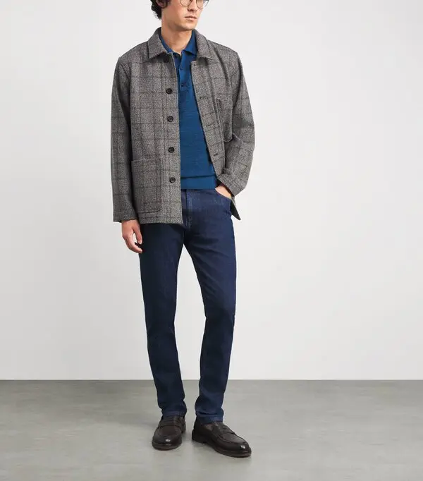 Isaia Silk-linen Polo Shirt