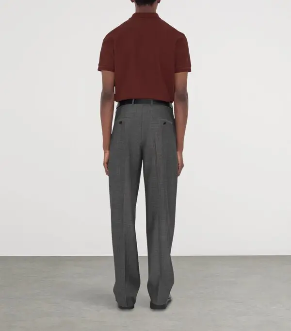 Burberry Piqué Cotton Polo Shirt - Burgundy