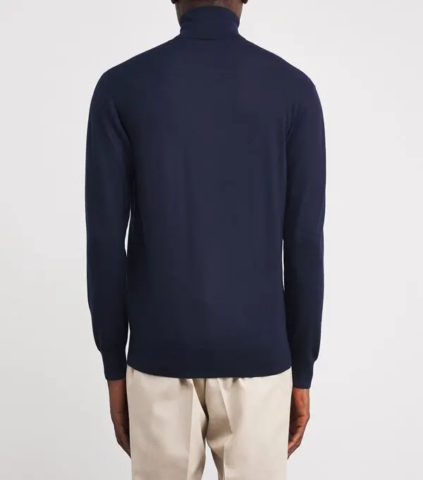 Ralph Lauren Purple Label Cashmere Rollneck Sweater - Navy