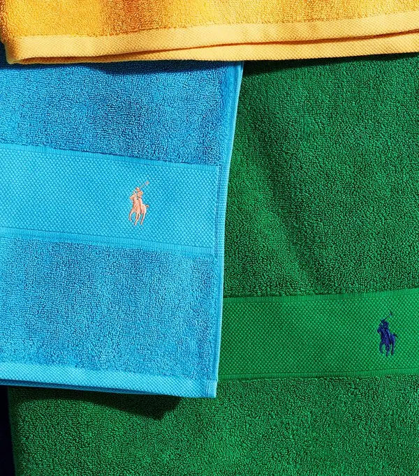 Ralph Lauren Polo Player Hand Towel - Turquoise