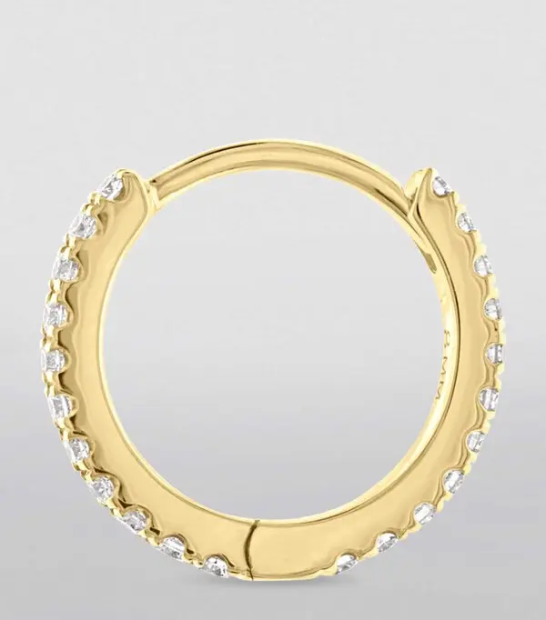 MARIA TASH Diamond Eternity Single Hoop Earring - Gold