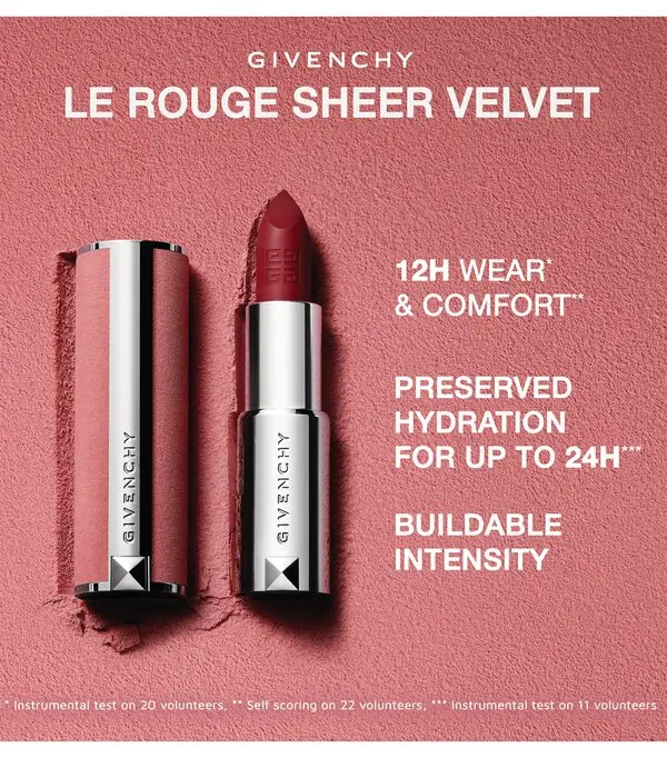 Givenchy Le Rouge Sheer Velvet Refillable Matte Lipstick - Red