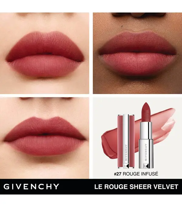 Givenchy Le Rouge Sheer Velvet Refillable Matte Lipstick - Red