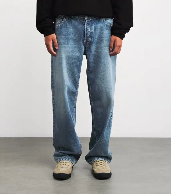 THE ROW Ross Straight Jeans - Blue
