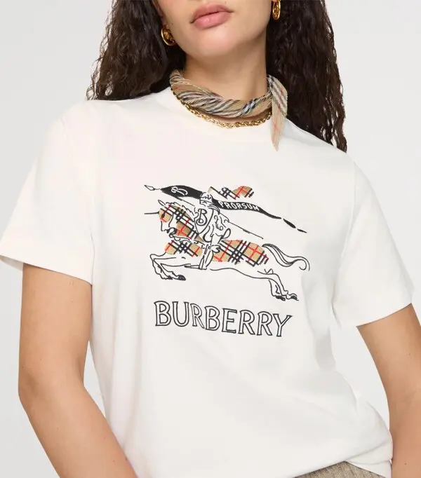Burberry Cotton Ekd T-shirt - White