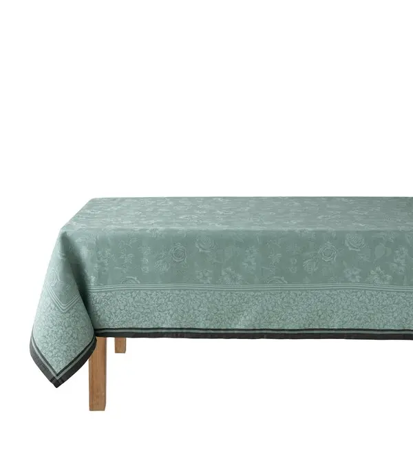 LE JACQUARD FRANÇAIS Linen Romance Tablecloth - Green