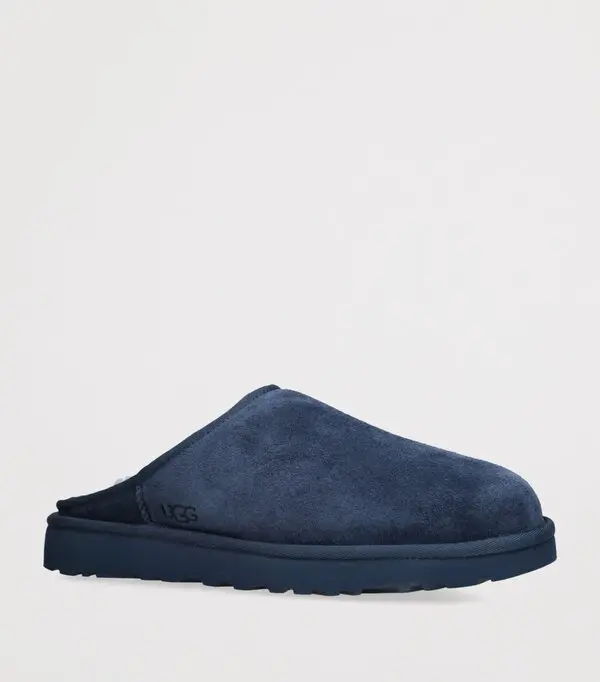 UGG Classic Suede Slippers - Navy