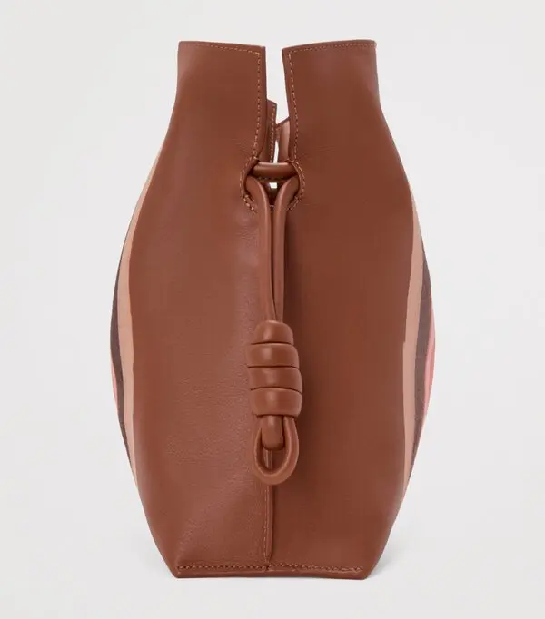 Loewe Leather Stripe Flamenco Clutch Bag
