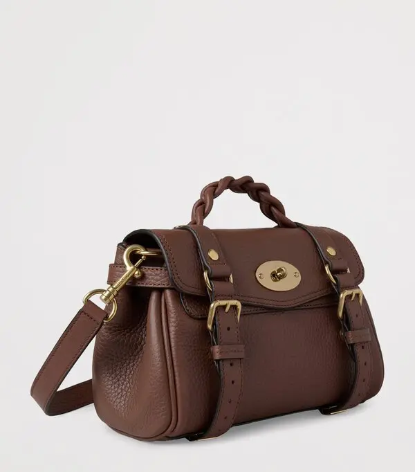 Mulberry Mini Leather Alexa Crossbody Bag - Brown