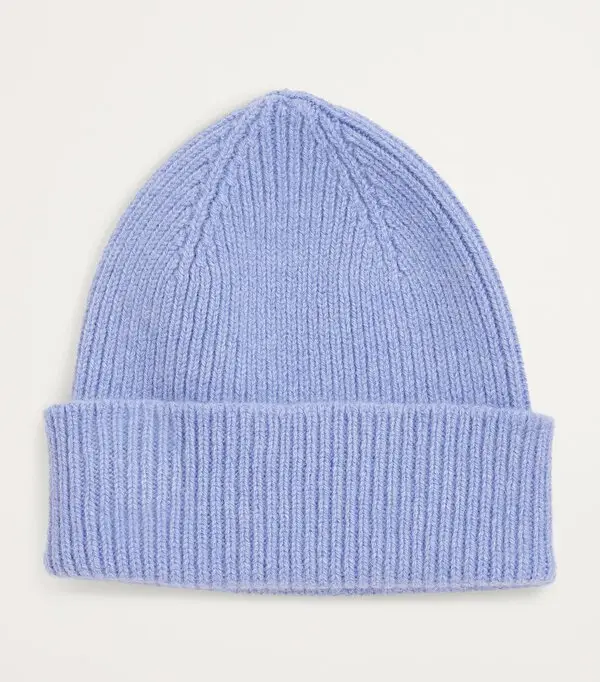 LE BONNET Classic Ribbed Beanie - Blue