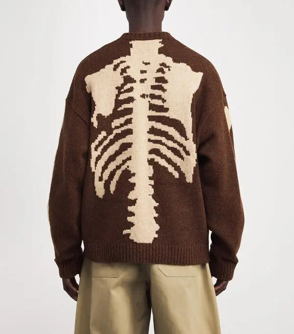 Kapital Wool Bone Intarsia Sweater