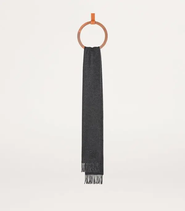 Loewe Wool-cashmere Anagram Scarf