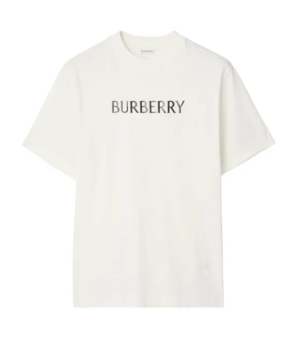 Burberry Cotton Logo Slim T-shirt - White