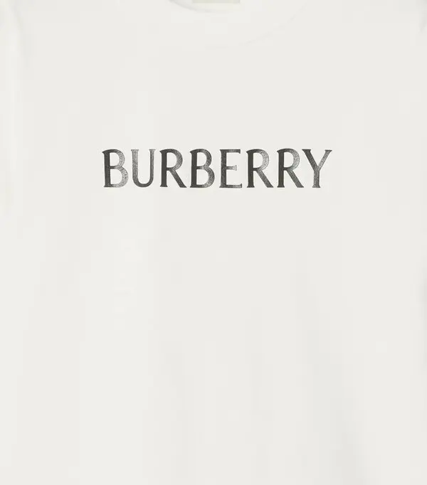 Burberry Cotton Logo Slim T-shirt - White