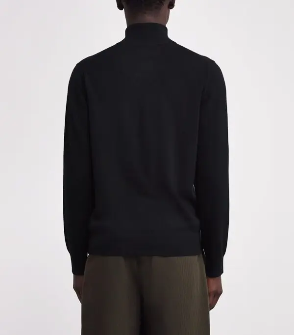 Vince Quarter-zip Cashmere Sweater - Black