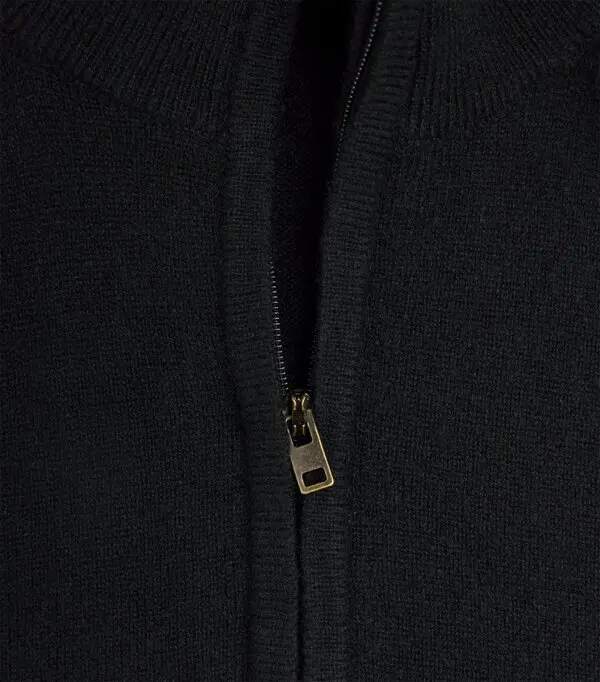 Vince Quarter-zip Cashmere Sweater - Black