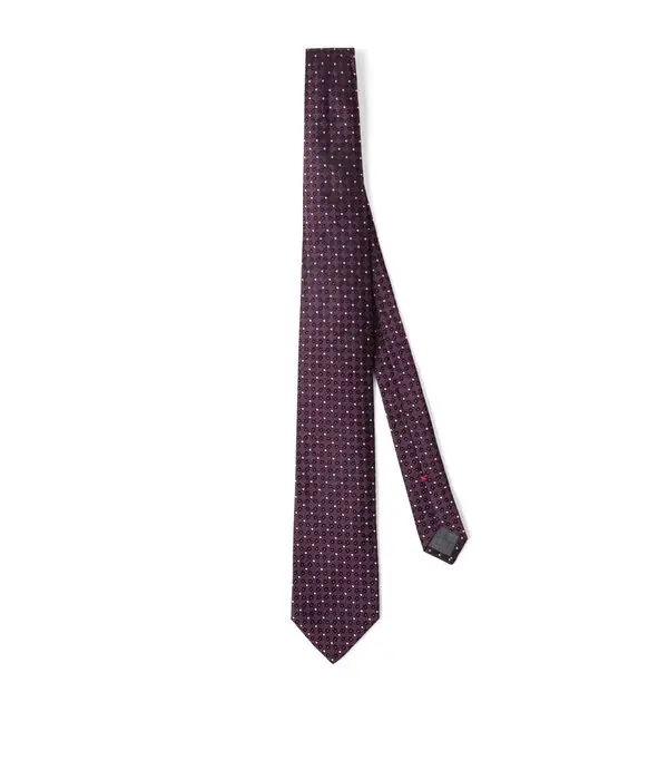 Brunello Cucinelli Silk Jacquard Standard Tie - Red