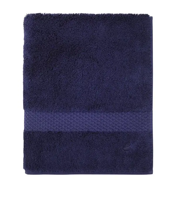 YVES DELORME Toile Guest Towel - Navy