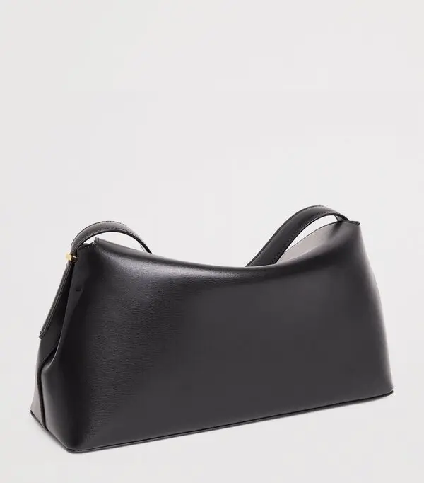 TOTEME Leather T-lock Top-handle Bag - Black