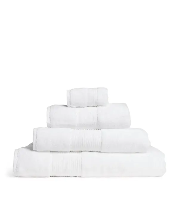 Harrods Organic Cotton Hand Towel - White